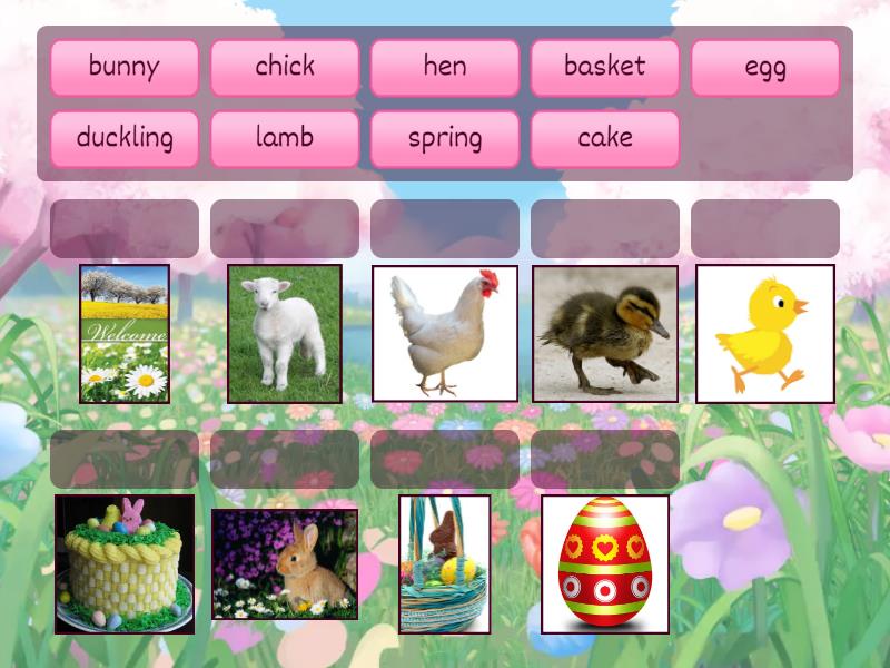 Easter vocabulary - Match up