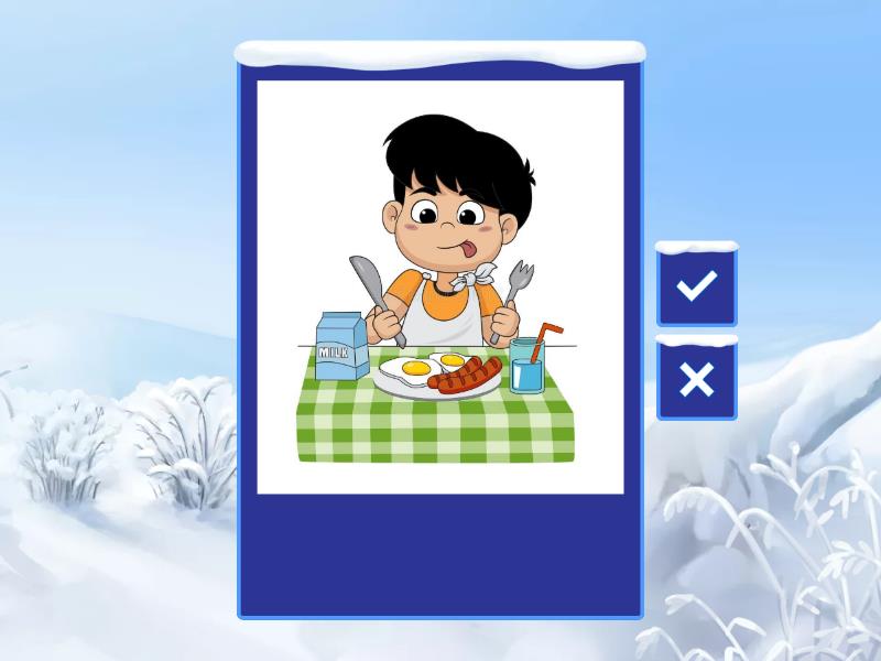 DAILY MORNING ROUTINE TO GO TO SCHOOL - Flash cards