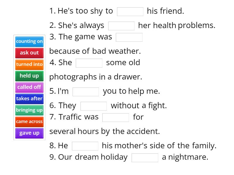 Solutions intermediate 6e - Complete the sentence