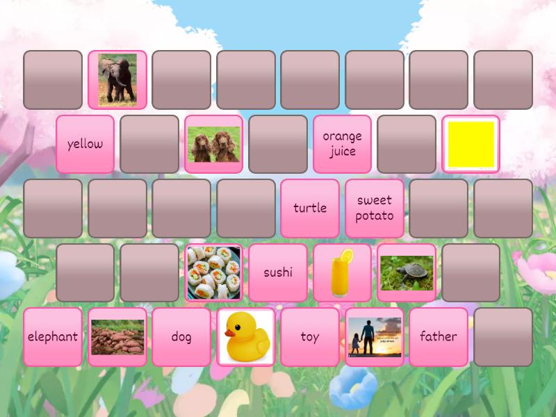 Liv new words - Matching pairs