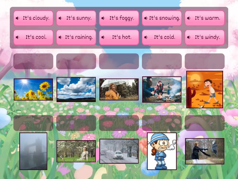 FF2 Unit 10 Weather - Une las parejas