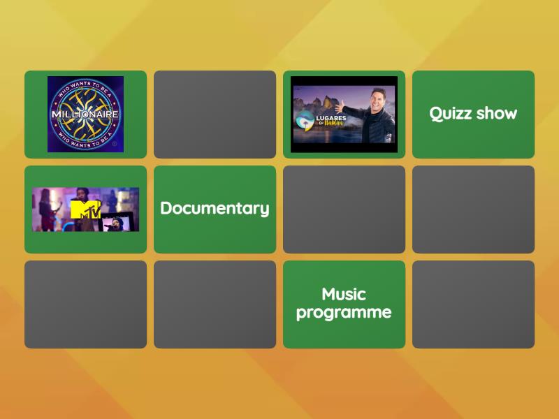 TV PROGRAMMES - Matching pairs