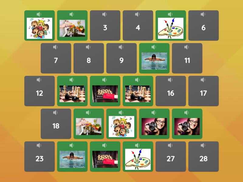 Menschen A1.1 Lektion 7 Wortschatz Memory - Matching pairs