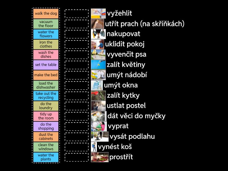 : Housework project 2 + extra - Match up