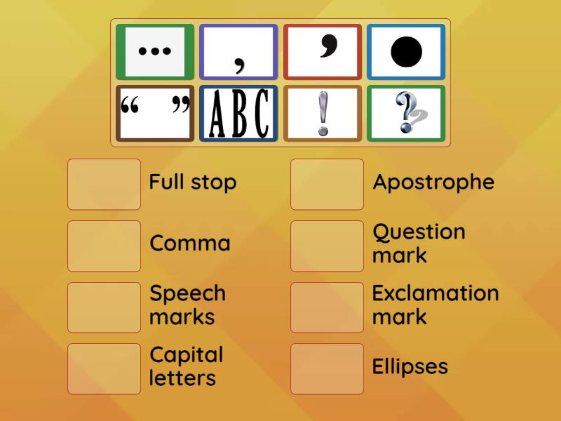 General Punctuation - Match up