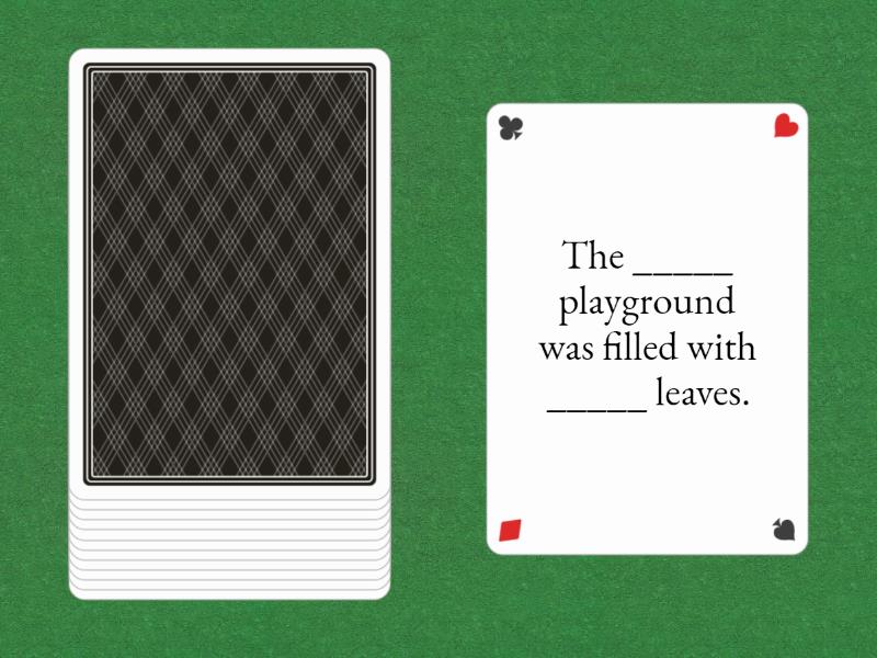 Expanding Sentences With Adjectives and Adverbs - Speaking cards