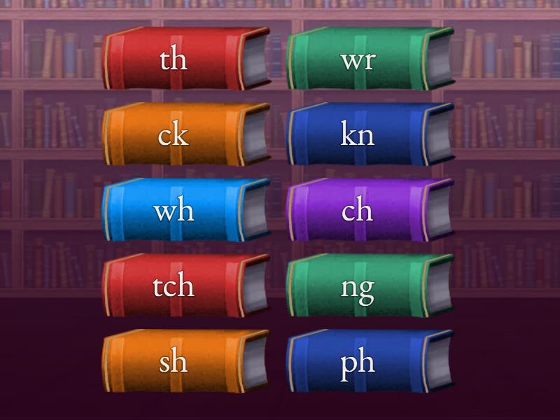 Consonant digraphs - Flip tiles