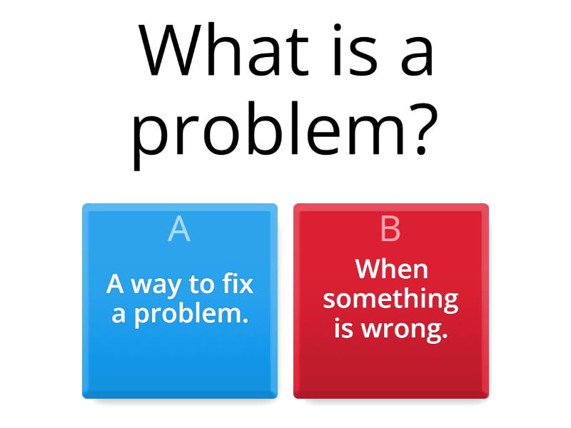 Problem vs. Solution - Quiz