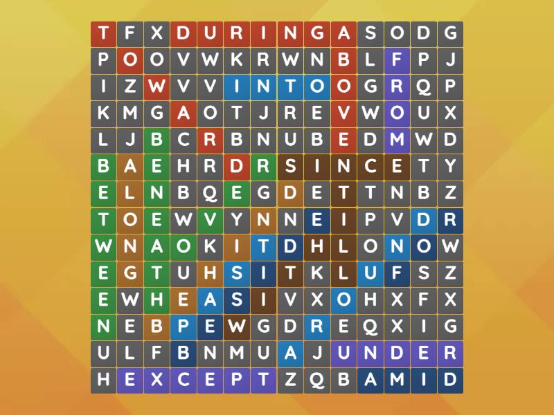 GIG Word Wall Prepositions Sept. 10, 2024 - Wordsearch