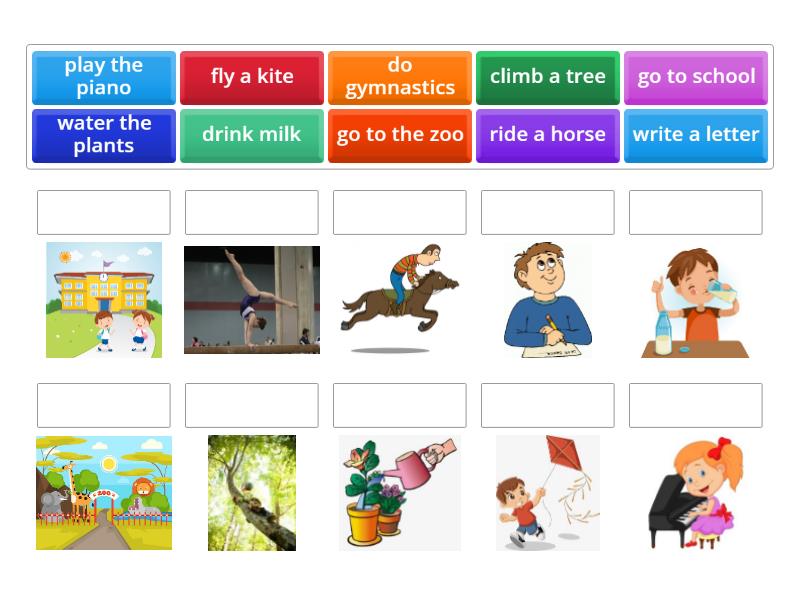 Present Simple/Actions (easy) - Match up