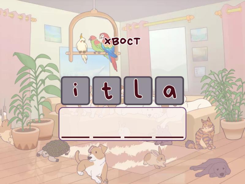 animals body parts - Anagrama