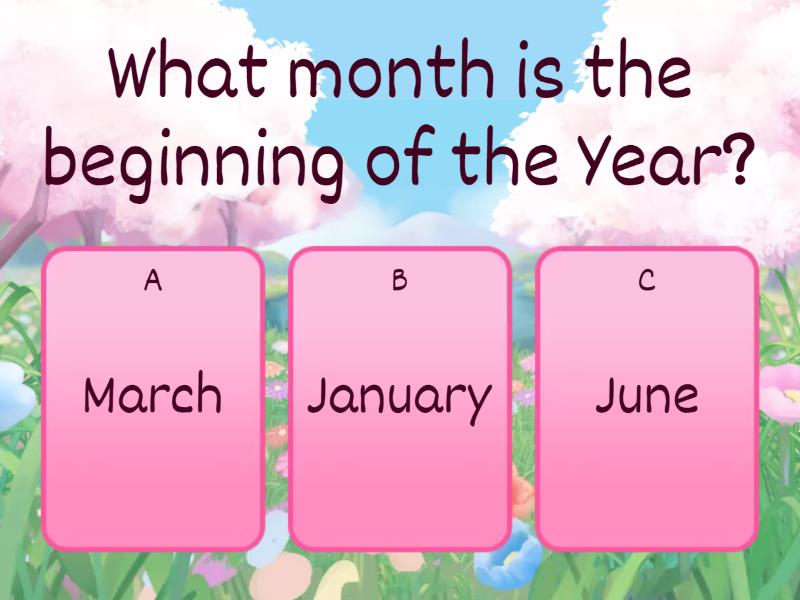 Months of the Year - Quiz