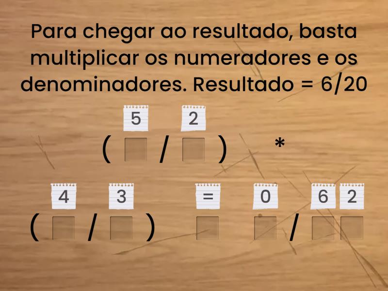 Vamos fracionar? - Anagrama