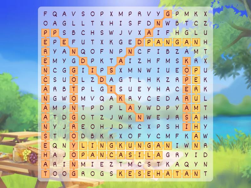 10 PROGRAM POKOK PKK - Wordsearch