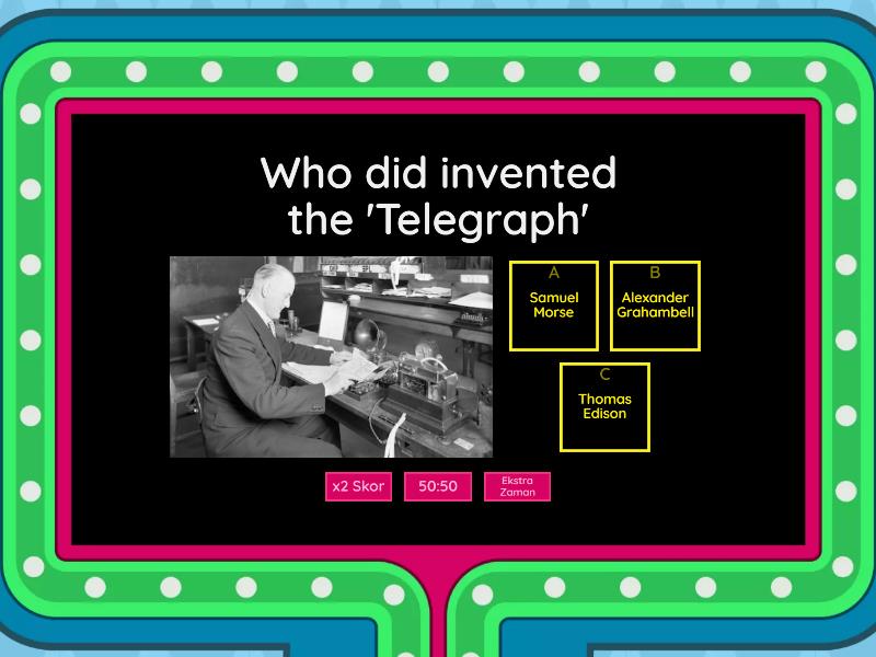 Guess 10 inventions and their inventors - Gameshow quiz