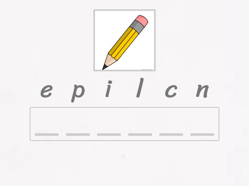 School objects (2) - Anagrama