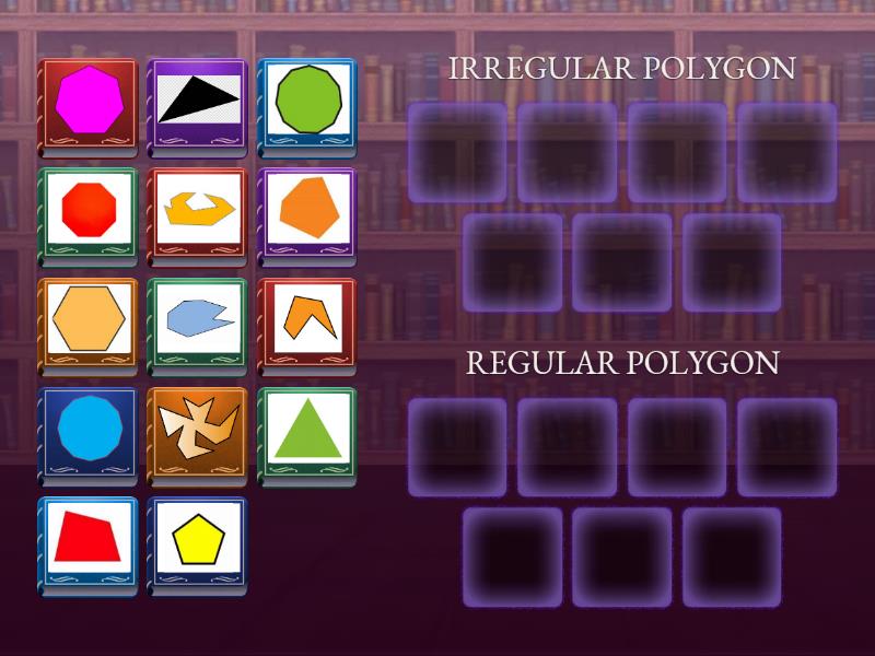 State whether the polygon is a regular or irregular polygon. - Group sort