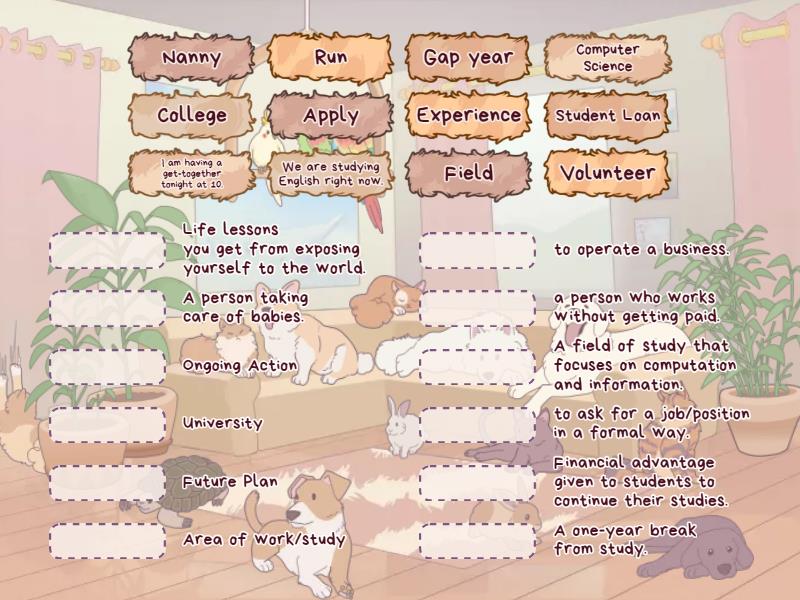 U5L1 Lesson Review - GEP 7 - Match up