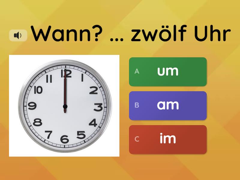 Wann? - Quiz