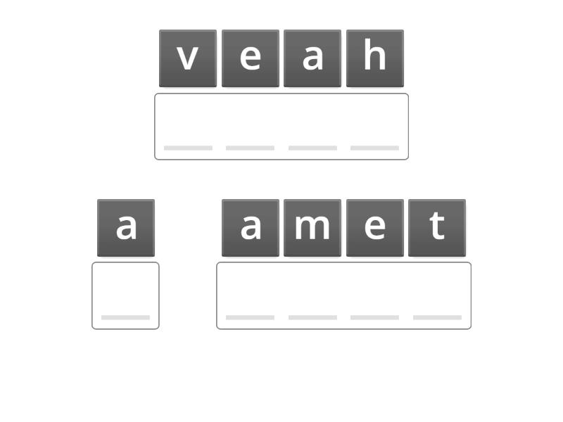 BR Starter Unit 4 - Anagram