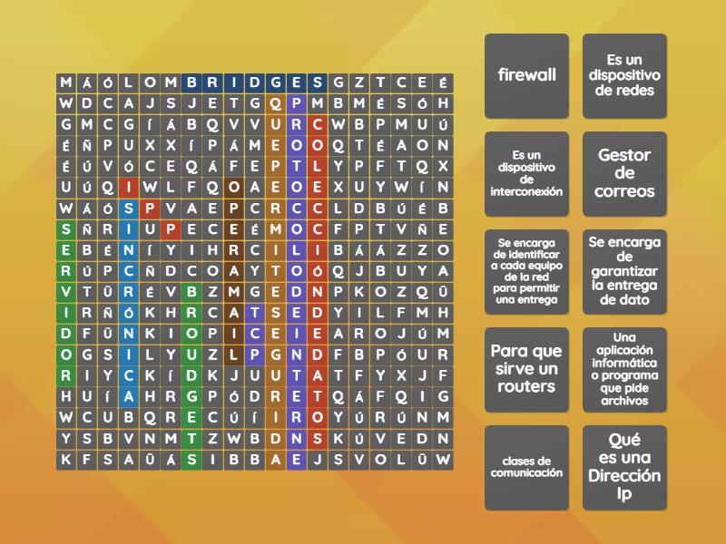 tecnica - Sopa de letras