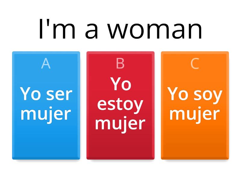 Verbo Ser y Estar - Cuestionario