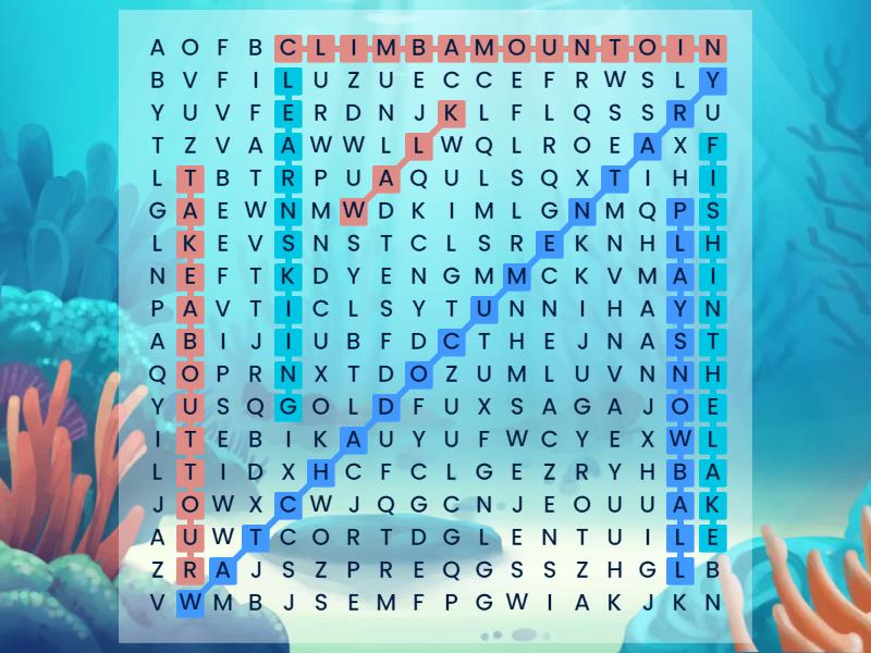 homework - Wordsearch