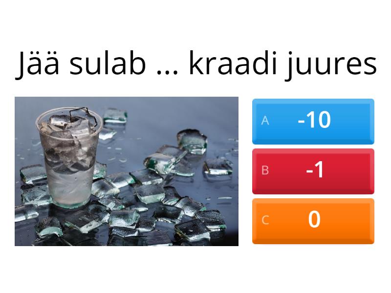 Sulamine ja tahkumine - Quiz