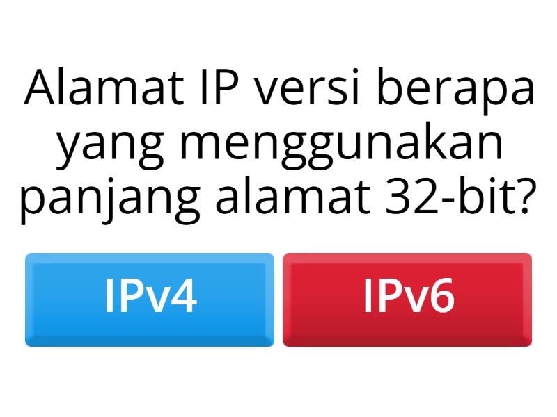 Pengalamatan IP address - Quiz