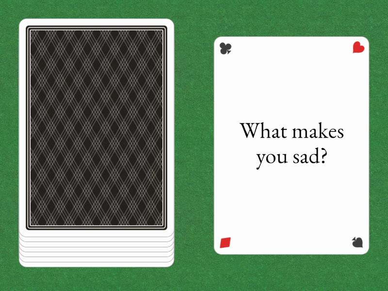 Getting to know | - Speaking cards