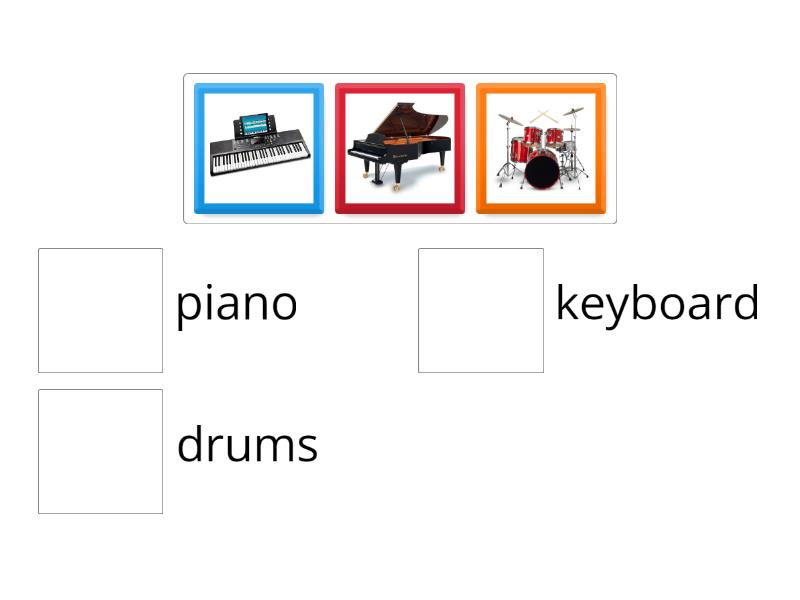 Musical instruments - Match up