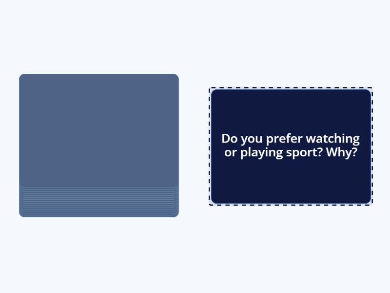 FCE Speaking Part 4: sports, health & fitness - Speaking cards