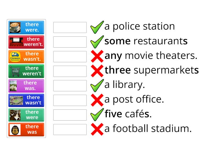 There was / There were - Match up