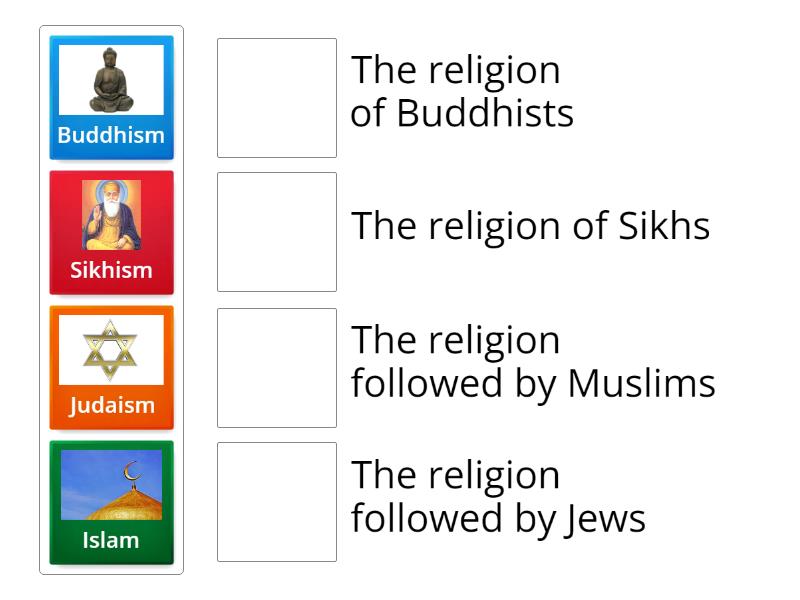 World Religions - Match up
