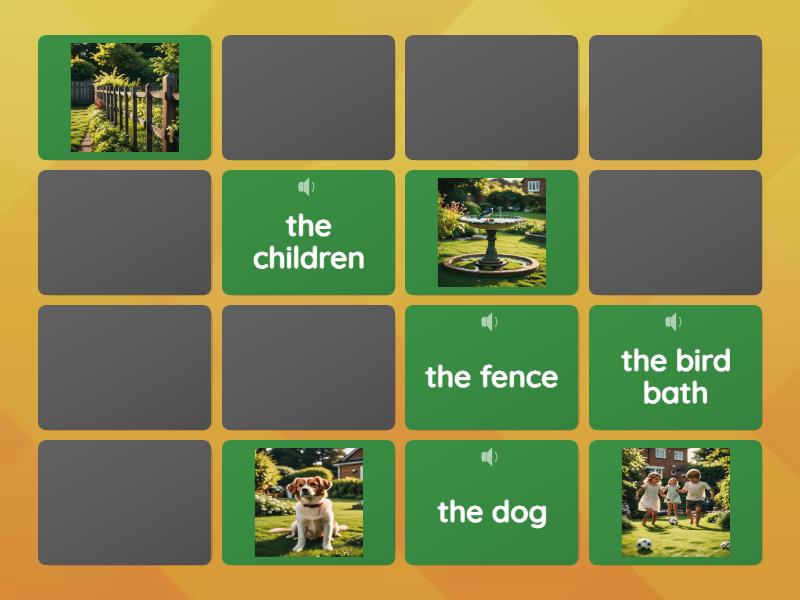 The Garden - Matching pairs