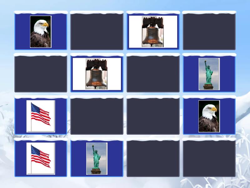 Simbolos de Estados Unidos - Matching pairs