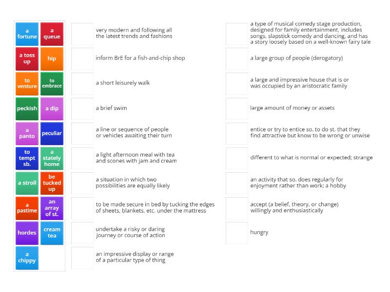 OUT ADV U5 VOC 4 (matching definitions) - Match up