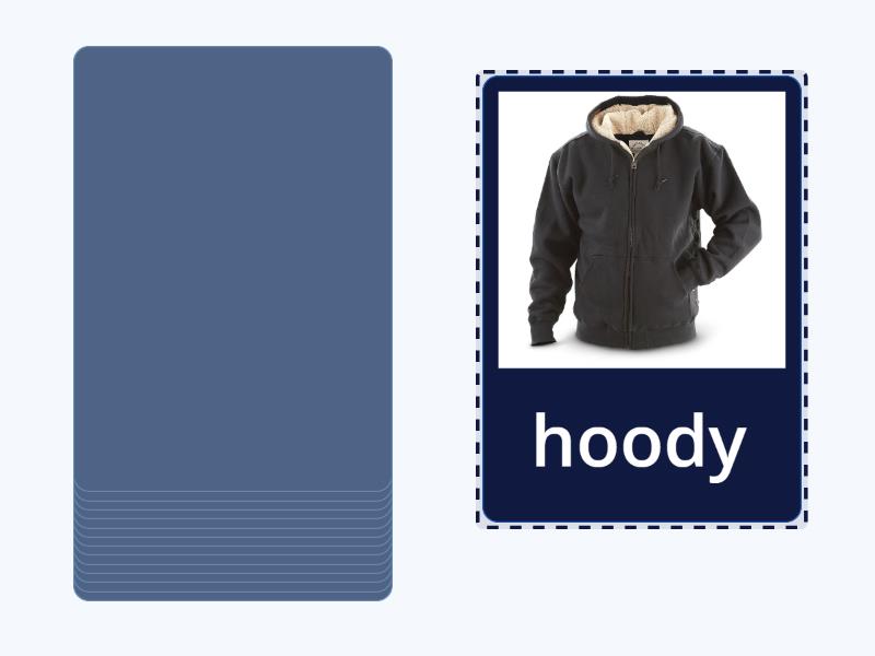 Clothes - Speaking cards