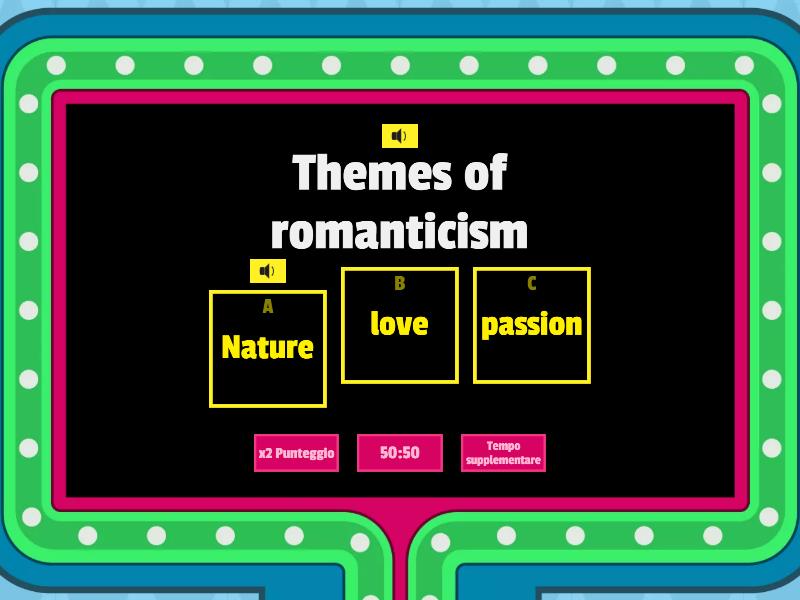 ROMANTICISM - Gameshow quiz