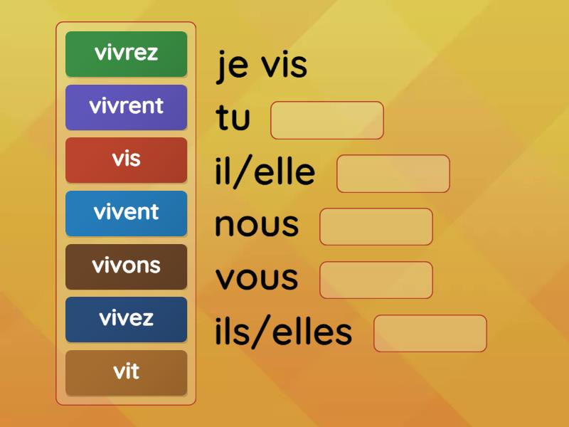 Les verbes du 3 groupe révision - Complete the sentence