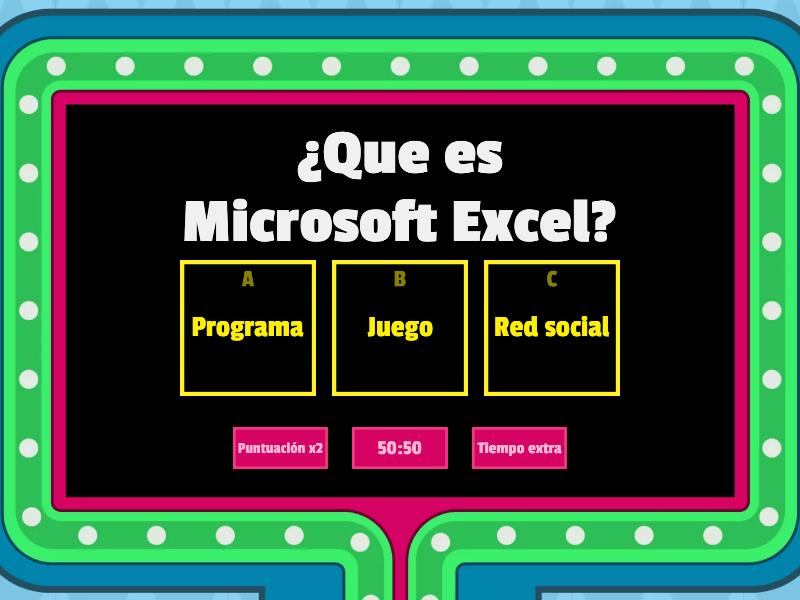Microsoft Excel - Concurso de preguntas