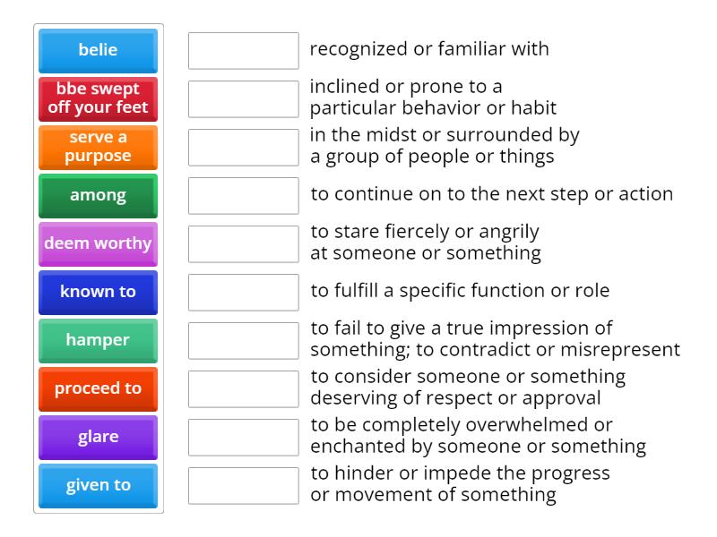 Use of English - Une las parejas