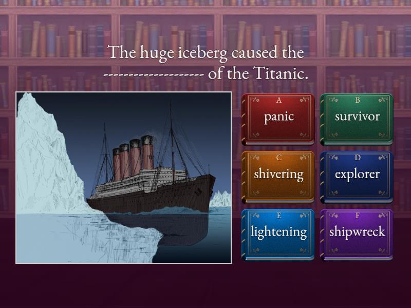The Shipwreck : Vocabulary - Cuestionario