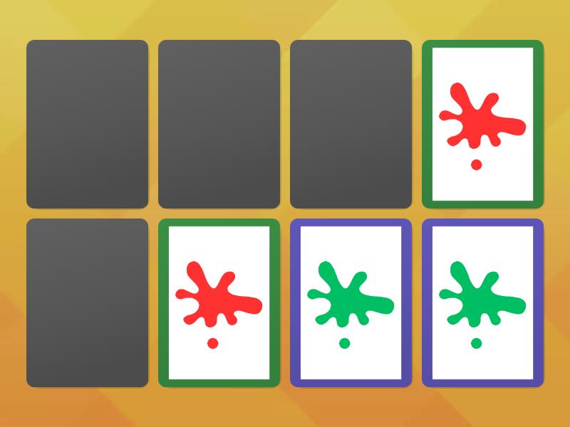 Memory colours - Matching pairs