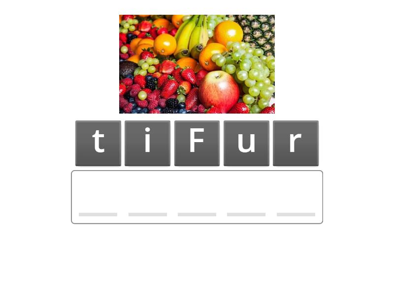 Fruit - Anagram