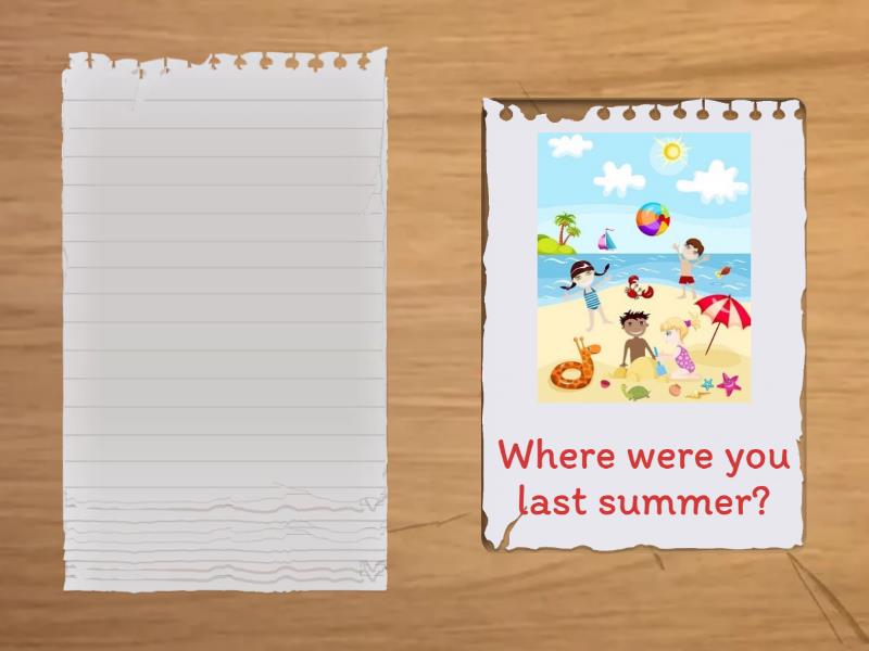 Was were - Speaking cards