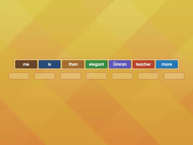 Comparative Adjectives - Missing word