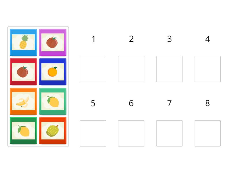 Listen and then arrange in the correct order. - Group sort