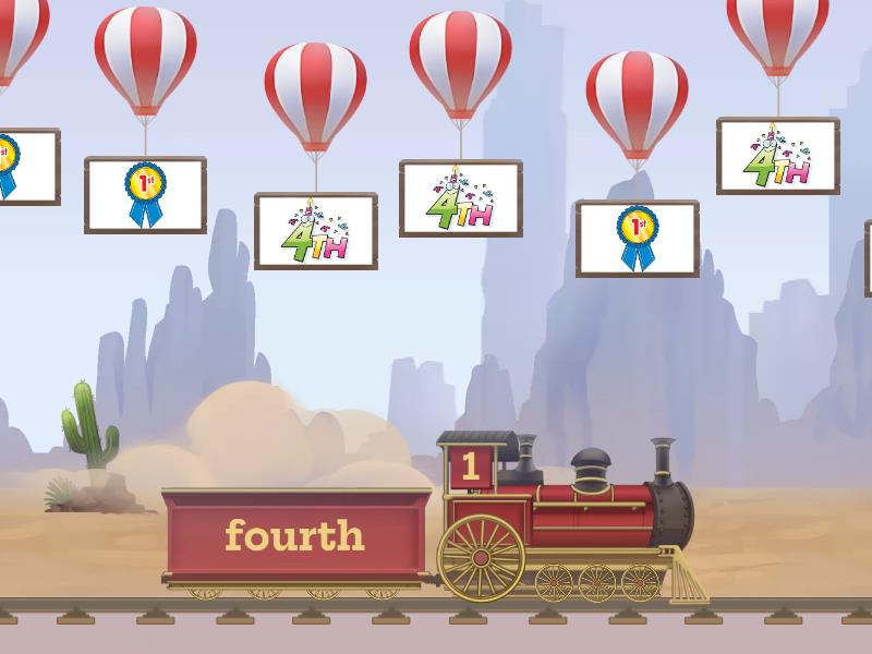 ORDINAL NUMBERS - Balloon pop
