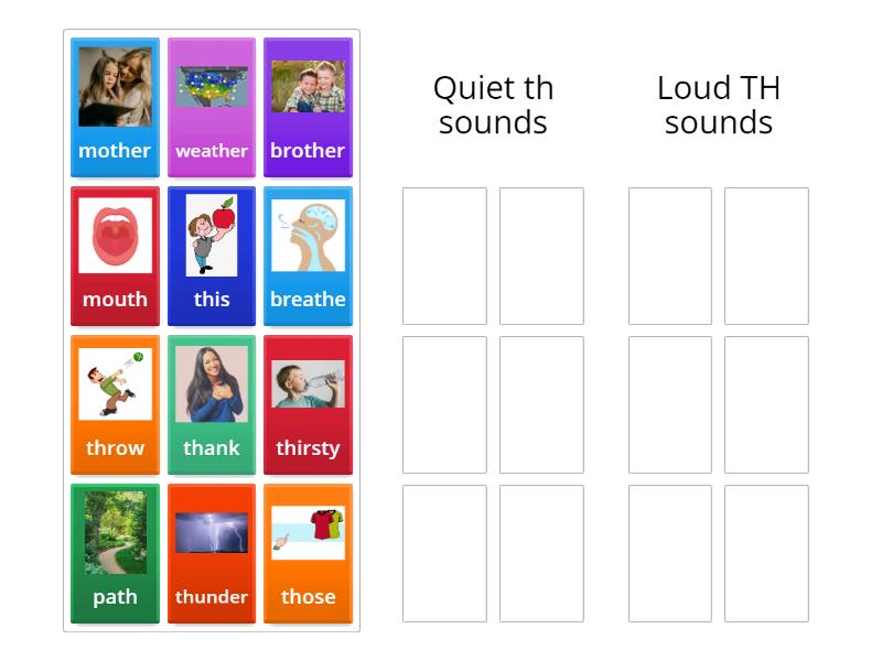 Consonant Sounds Tongue Leakers Th And Th Sort Group Sort